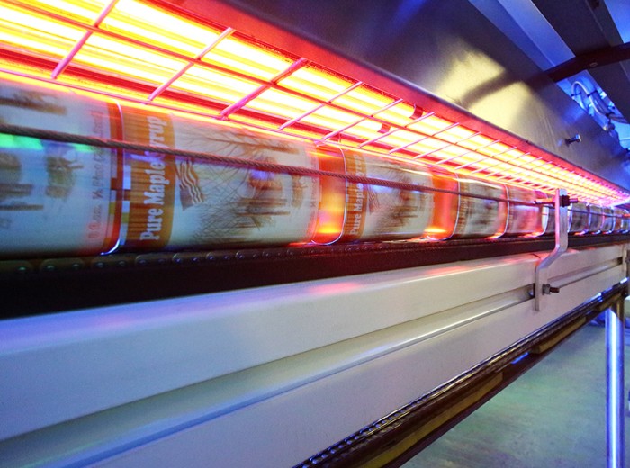 Infrared heat for food packaging