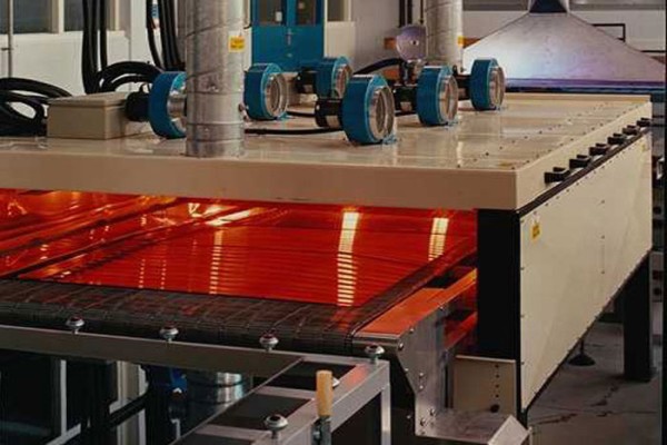 Infrared emitters dry coatings on glass