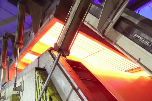 Infrared heat for adhesives