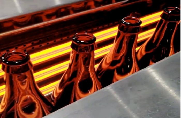 Infrared emitters dry coatings on glass