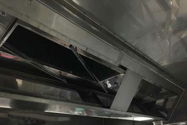 UV kitchen exhaust system for grease degradation