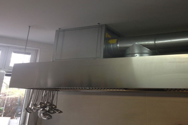 UV kitchen exhaust system for grease degradation