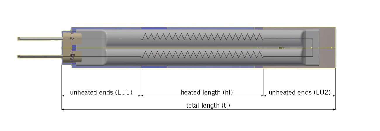 Golden 8 twin-tube infrared emitters